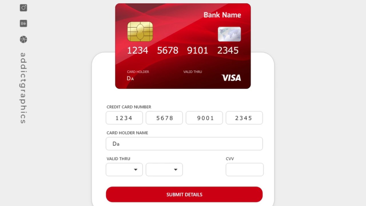 Credit Card UX Interaction - YouTube