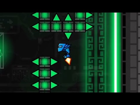 hard platformer level with lasers - YouTube