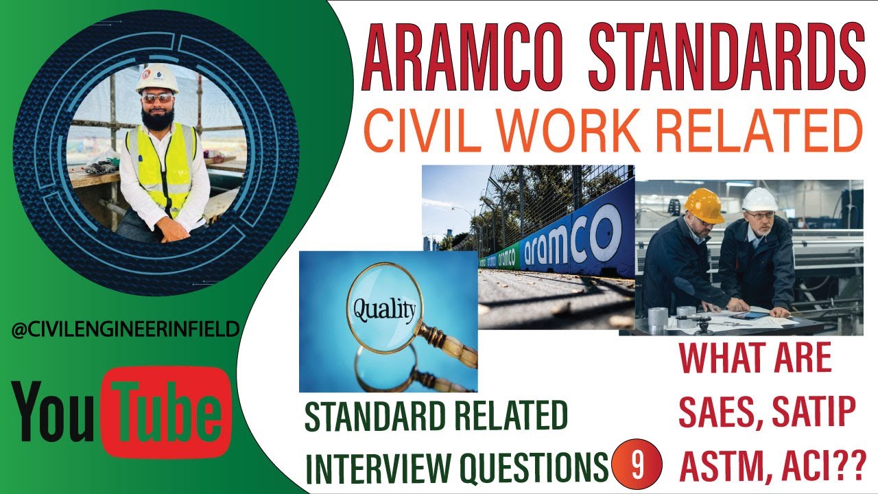 9 | ARAMCO STANDARDS | USED IN CIVIL WORKS | QAQC TO FOLLOW | QUALITY ...