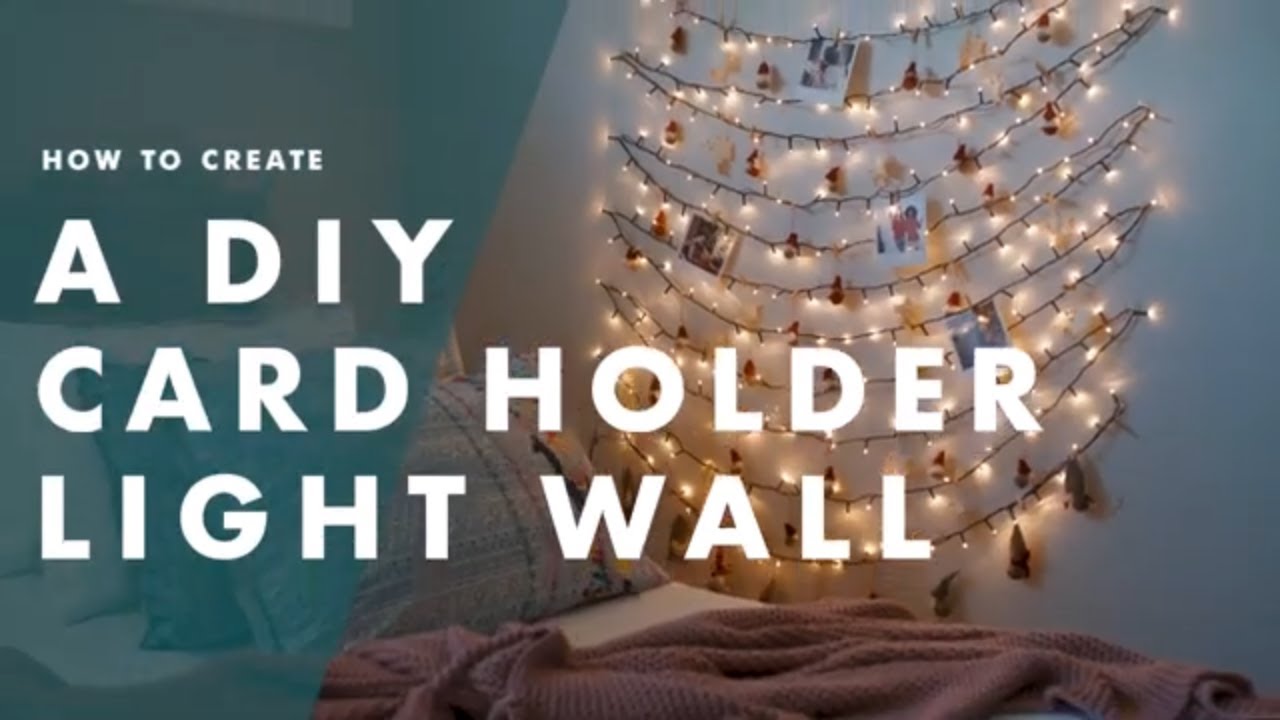 How To Create A DIY Card Holder Light Wall | Bunnings Warehouse - YouTube