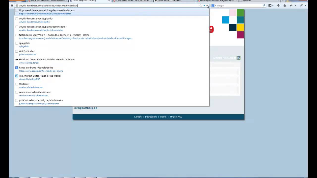 Tutorial Grundlagen Joomla 3.2: Teil 3. Komponenten und Module - YouTube