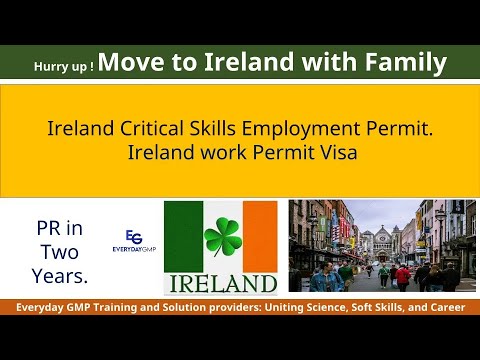 Ireland work permit visa: Ireland PR in 2 years Move to Ireland with ...