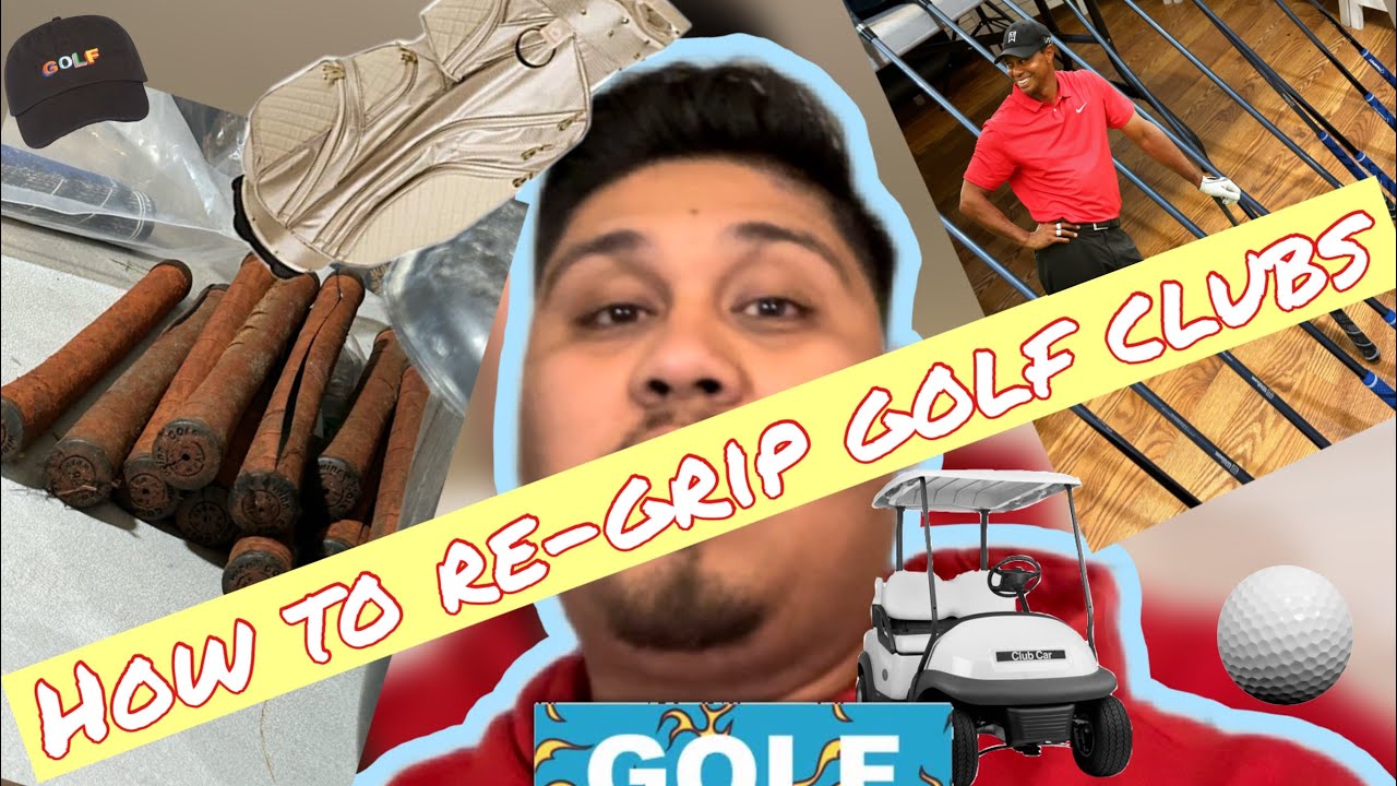 How To Re-Grip your Golf Clubs - YouTube