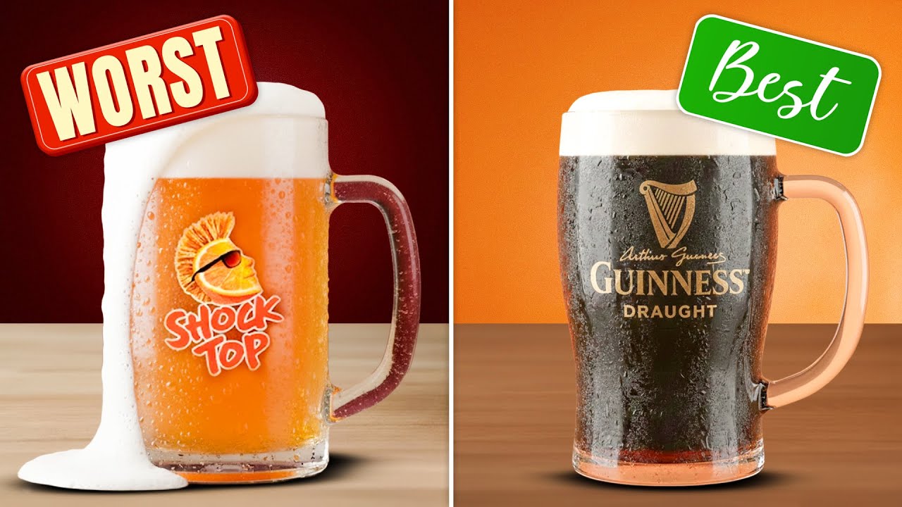 15 Famous Draft Beer Brands Ranked Worst to Best - YouTube