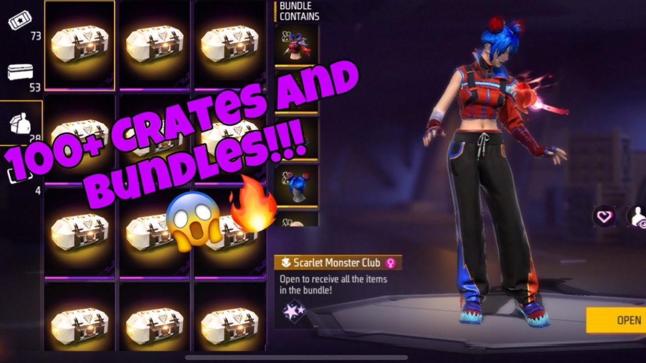 Opening 100+ Crates And Bundles 10000+ Diamonds!! 😱🔥 - YouTube