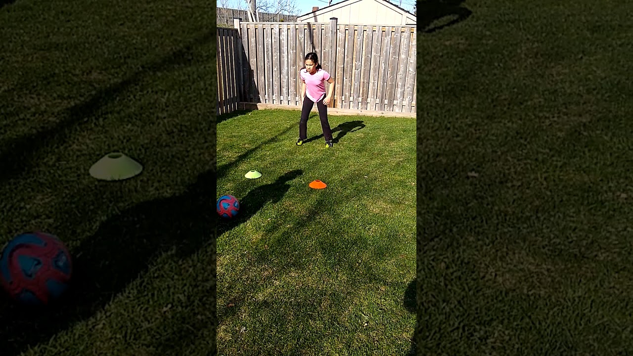 Passing #2 - receiving with outside of the foot - YouTube