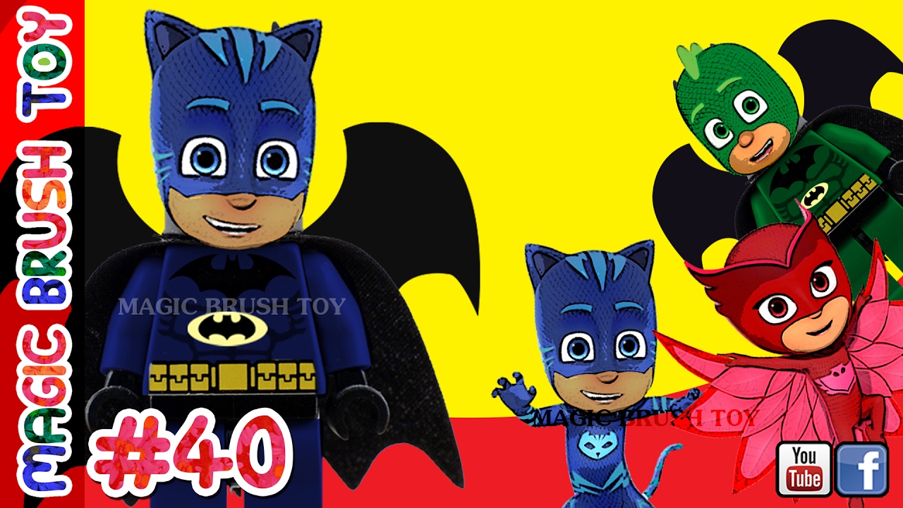 Pj masks Disney Junior transforms into The LEGO BATMAN Movie ...