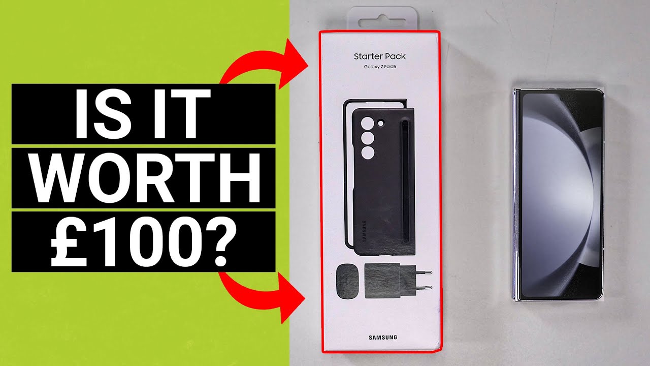 Official Samsung Z Fold 5 Starter Pack - Is It Worth It? 📱 (Unboxing ...