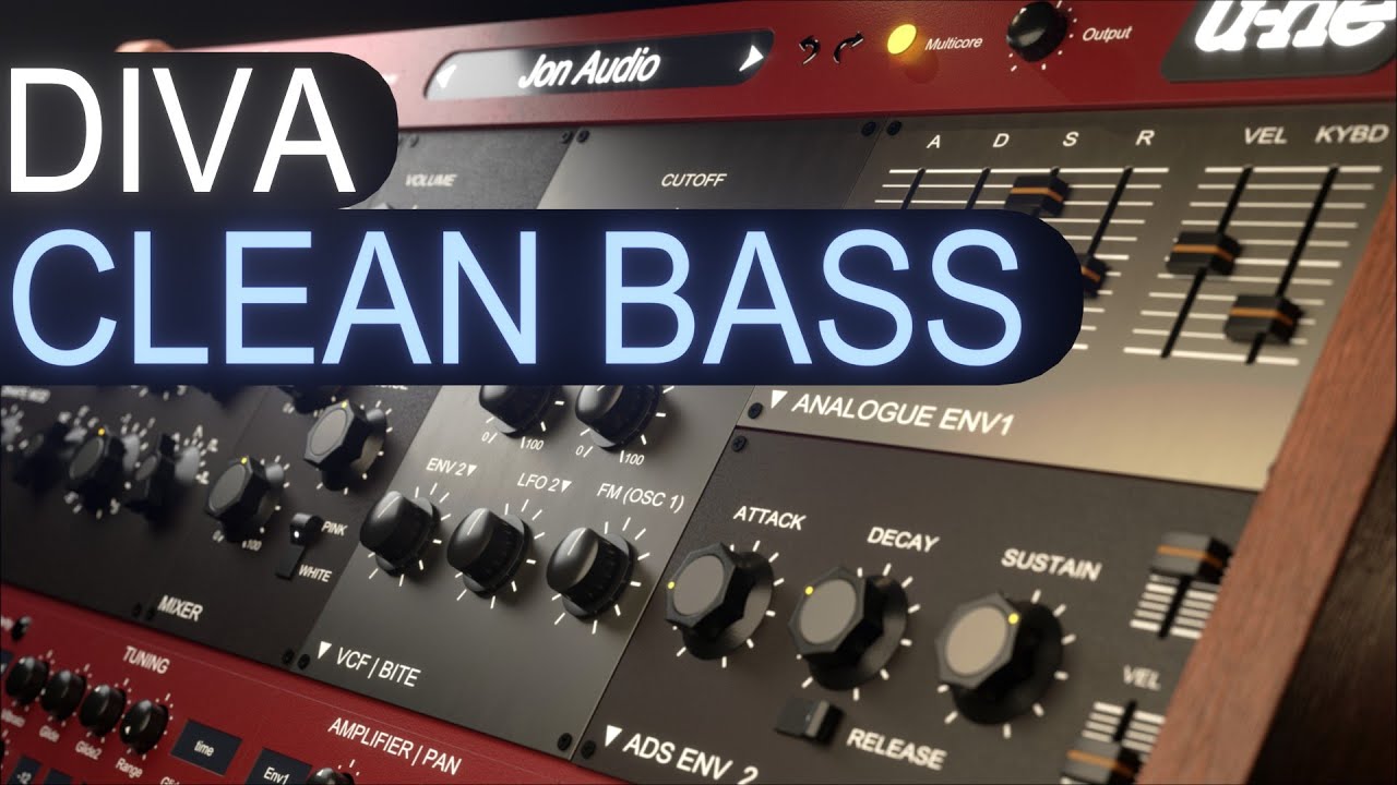 Diva Clean Bass Sound Design Tutorial - YouTube
