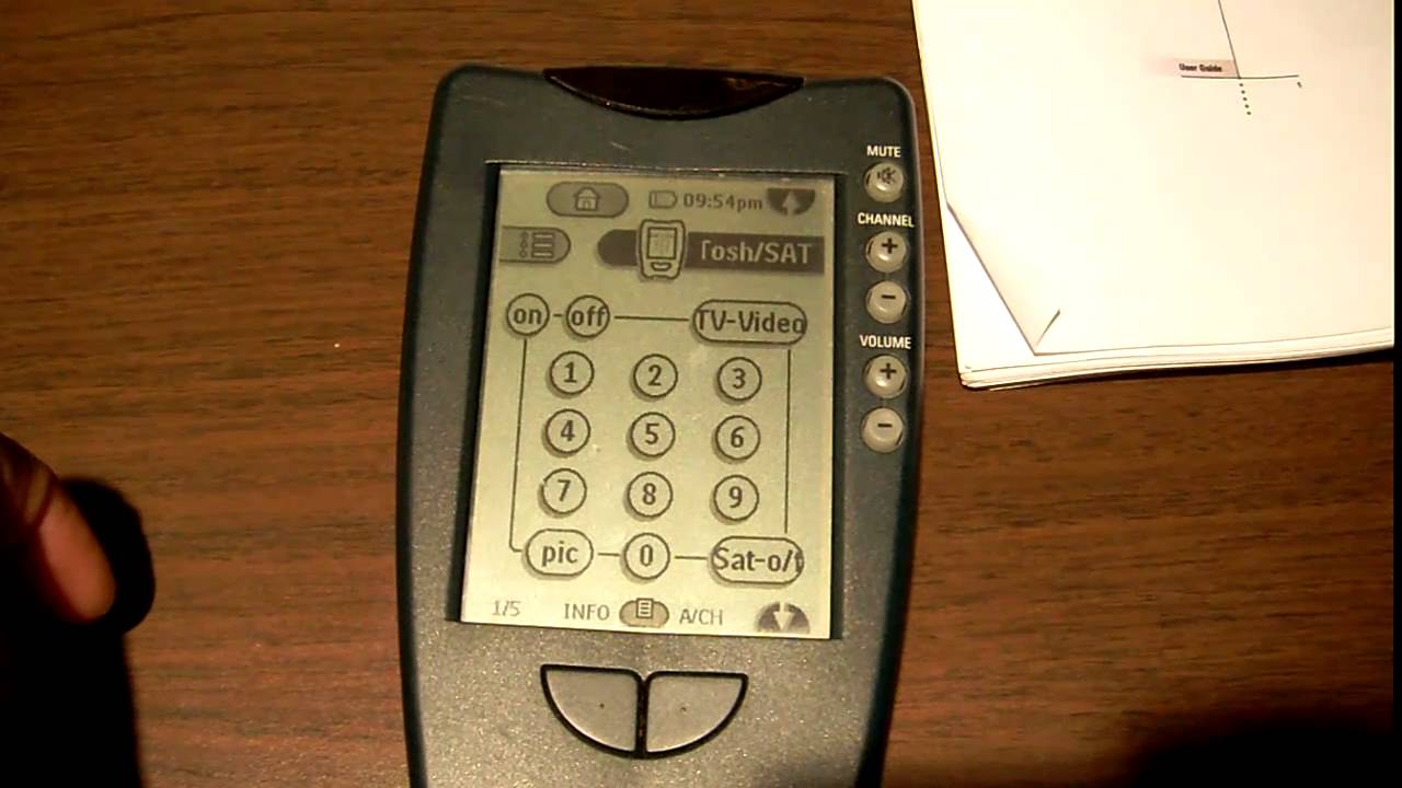 Philips Pronto TS1000/01 LCD Touchscreen Universal Remote Control - YouTube