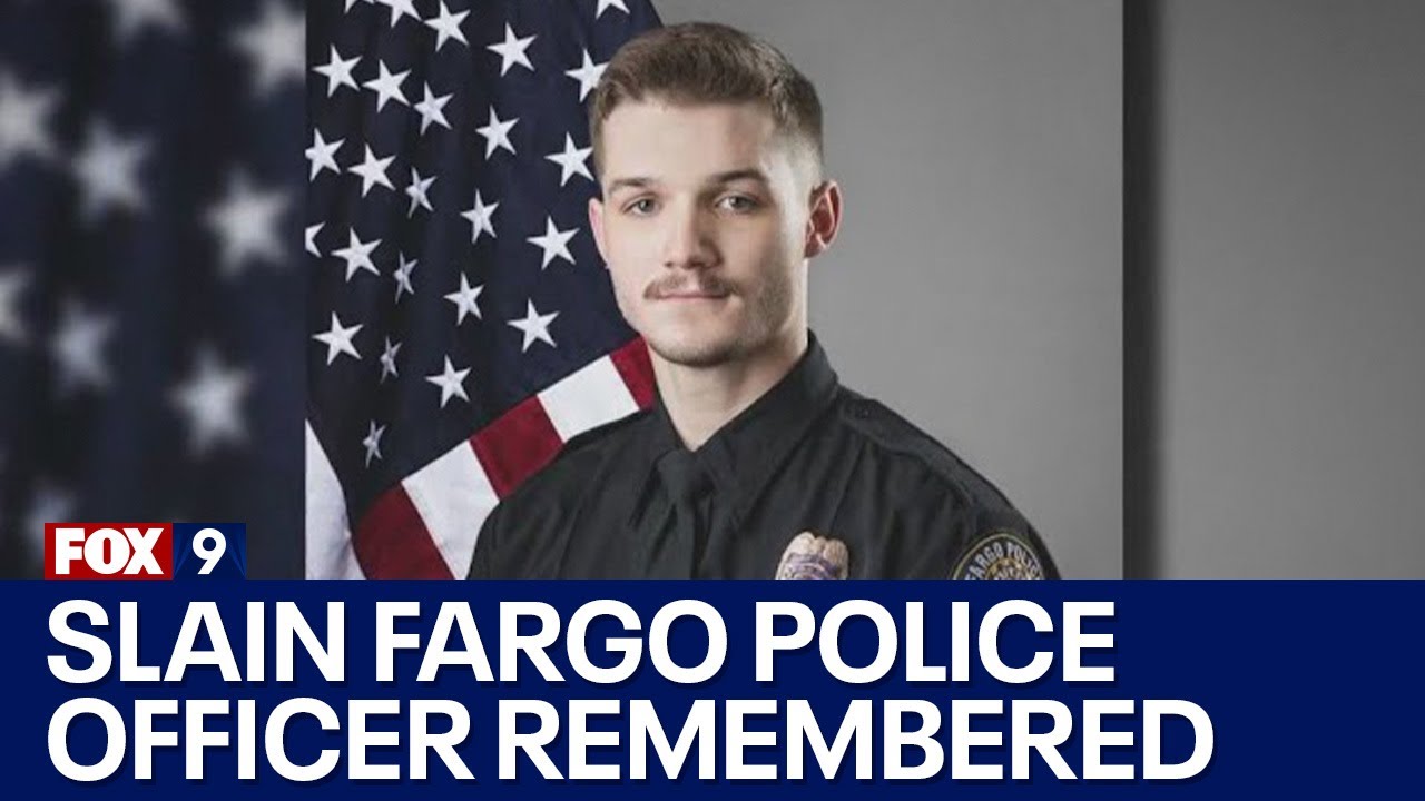 Slain Fargo police officer remembered - YouTube