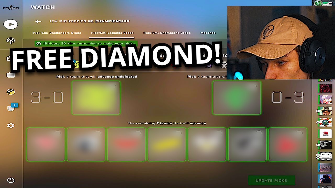 guaranteed Diamond Pick'em for Legend stage! - YouTube