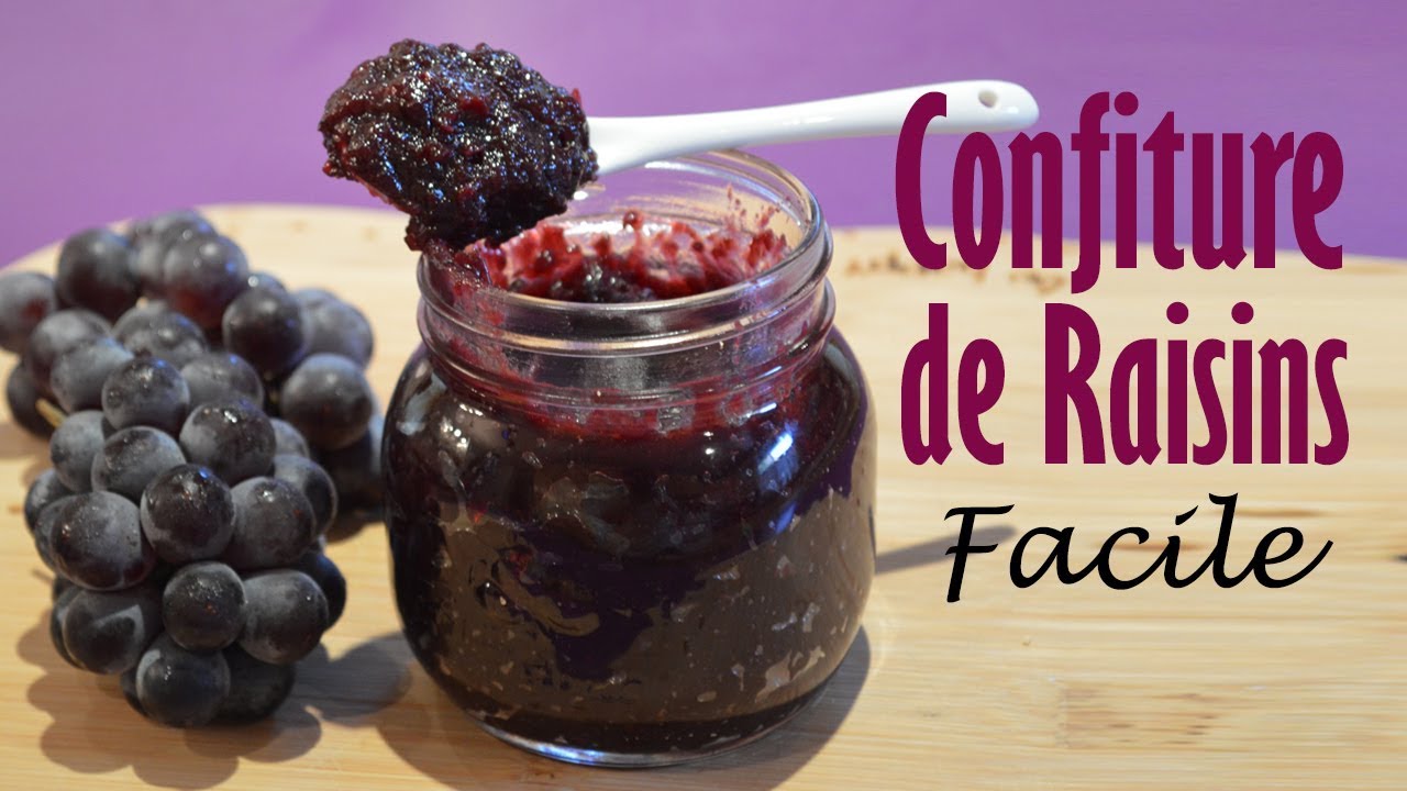 Confiture de raisins maison - Recette de confiture très facile et ...