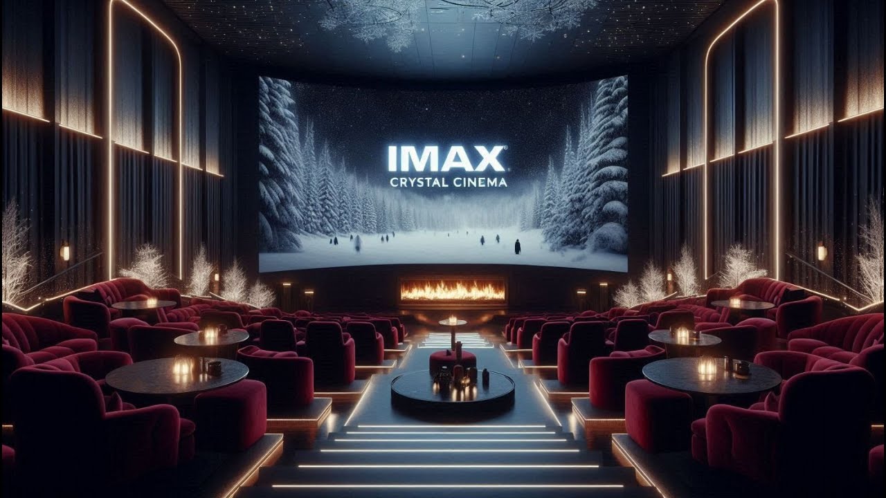 Cozy Dim Lit Cinematic Theatrical Crystal Cafe Relaxation Night (Piano ...