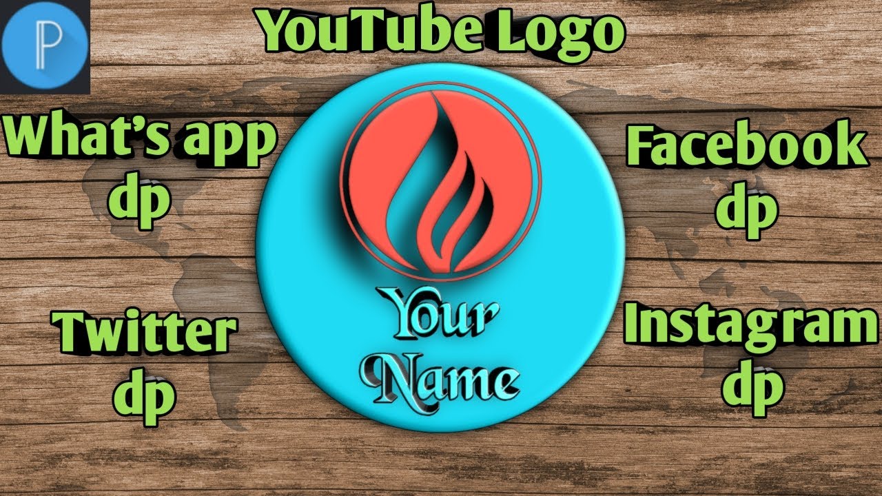 make a professional logo in mobile for YouTube channel dp | what’s app ...