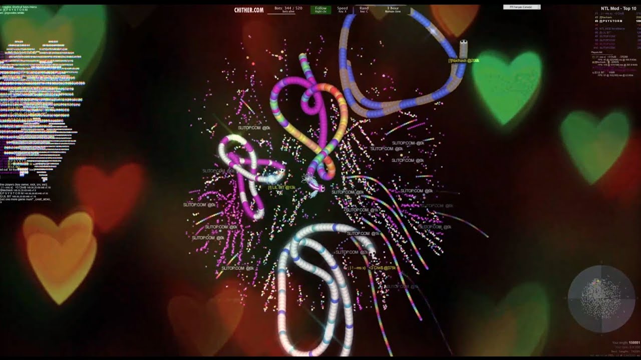 PSYSTORM with Criminal Stormers Crew - Double bot storm in Slither.io ...