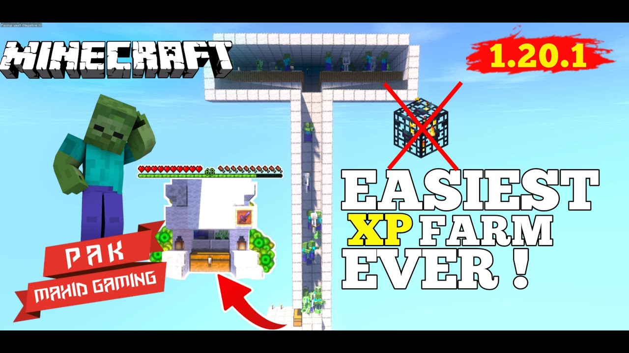 Minecraft: EASY MOB XP FARM TUTORIAL! 1.20 (Without Mob Spawner)# ...