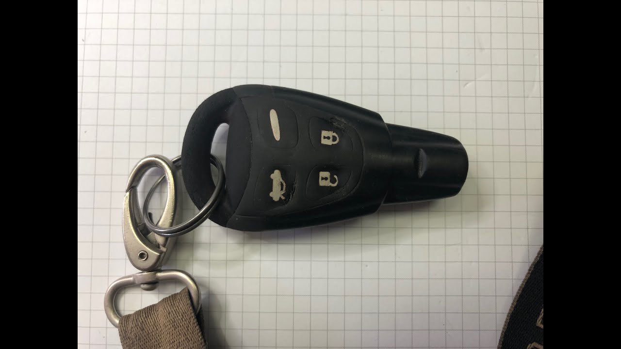 SAAB Schlüssel Reparatur Taster und Gehäuse austauschen / key repair ...