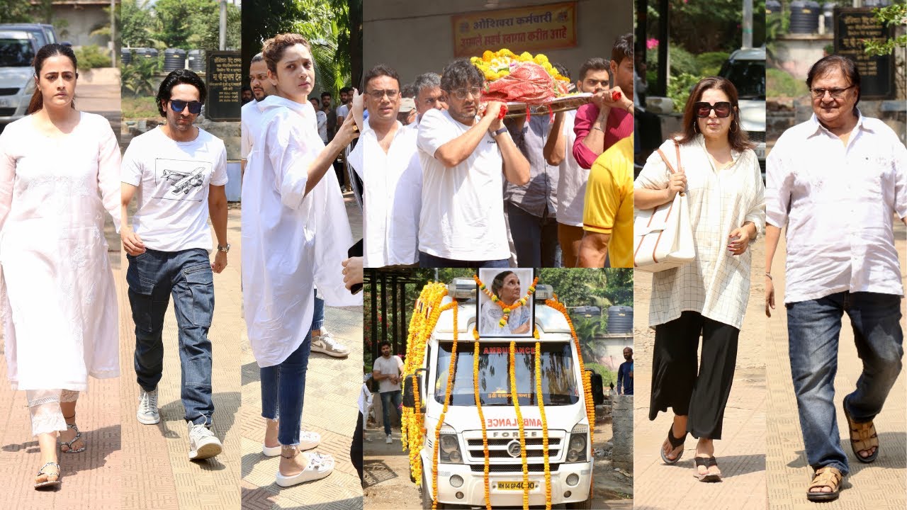 Mukesh Chhabra's mother last rituals: Ankita Lokhande, Sunny Kaushal ...