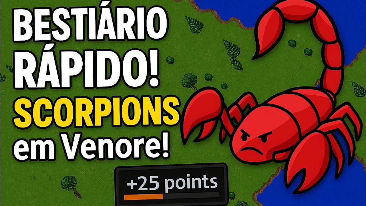 Melhor Lugar para Fazer Bestiário de Scorpion! Rápido e Fácil em Venore ...