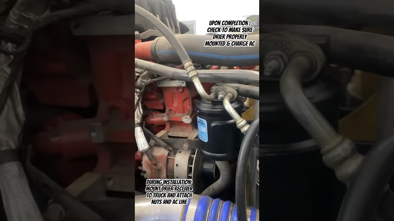 AC Dryer Replacement/Freightliner - YouTube