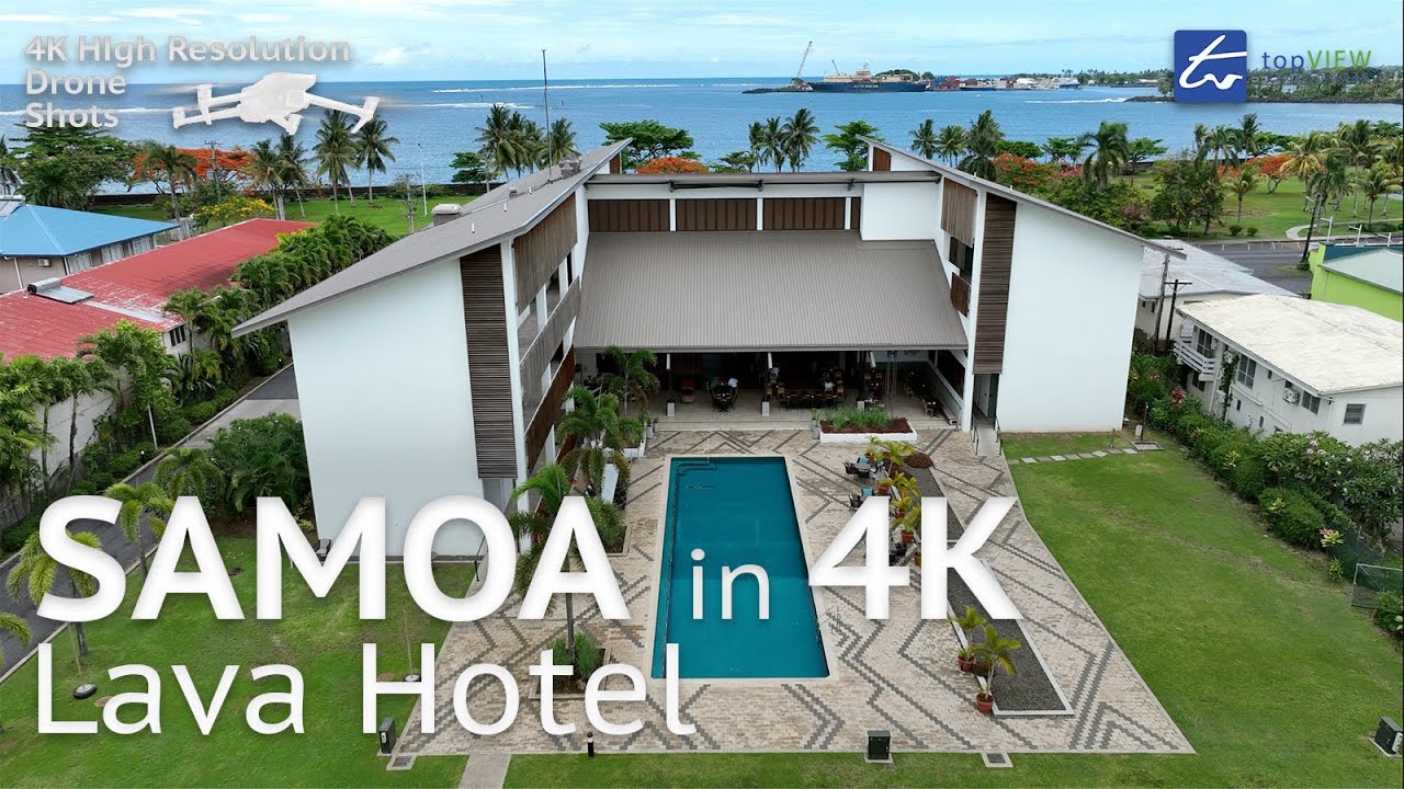 Lava Hotel, Samoa - Resorts & Accommodation - 4K Drone & 360° Tour ...