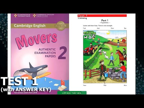 Movers 2 TEST 1 - Listening Tests 1 | Lớp Học Thầy Mol