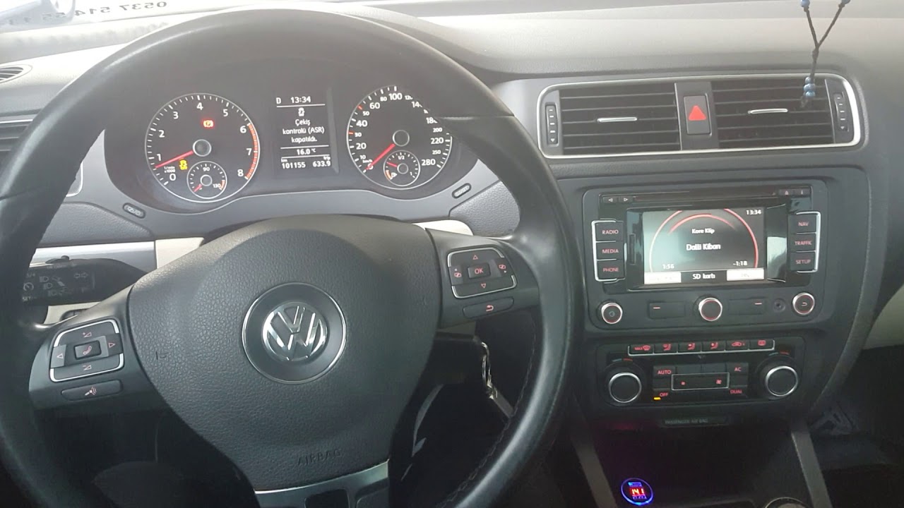 vw Jetta MK6 ASR ESP on of tuşu ve TPMS(lastik basınç uyarısı) montajı ...