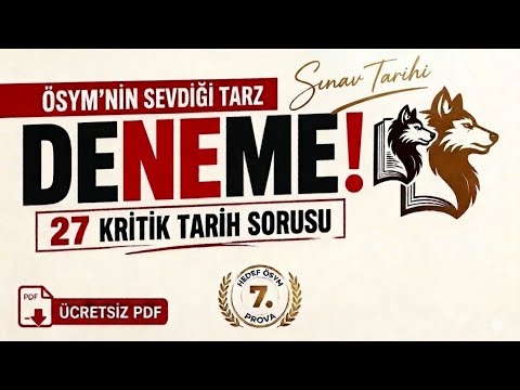 ÖSYM ODAKLI TARİH DENEMESİ 🔥 | KPSS-AGS-ÖABT DENEME ÇÖZÜMÜ #kpsstarih #soruçözümü 