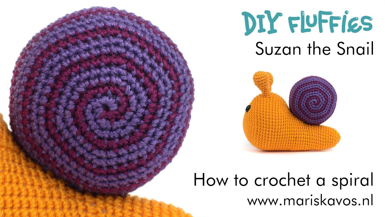 How to crochet a spiral for Suzan the snail shell crochet pattern ...
