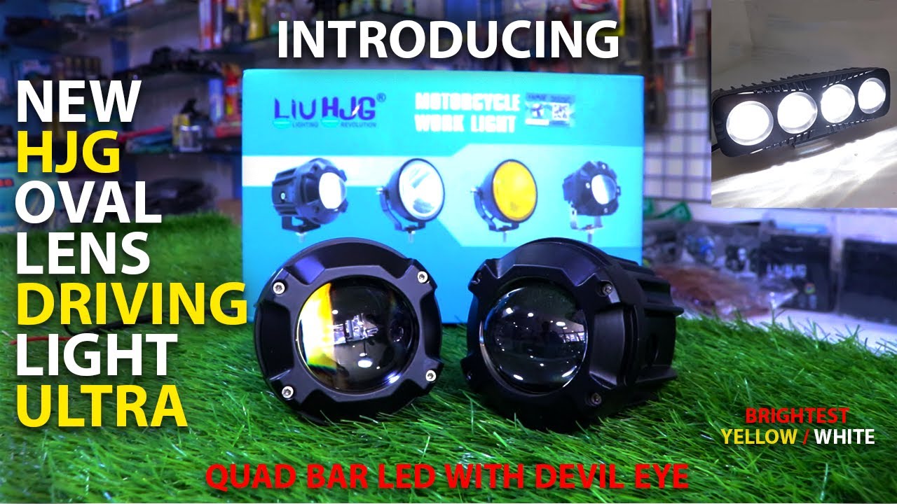 HJG Brightest Oval Driving Ultra Projector Light | Auto Care - YouTube