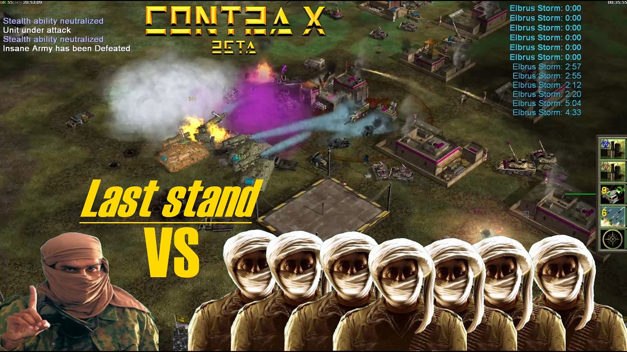 C&C Generals Contra X Beta 1 VS 7 Insane AI (Last Stand, AAG edition ...