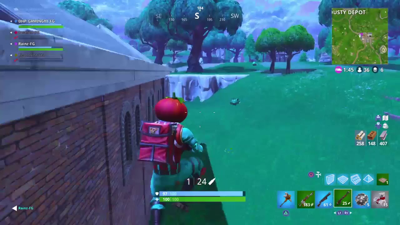 FG clan fortnite BR tomatohead skin - YouTube