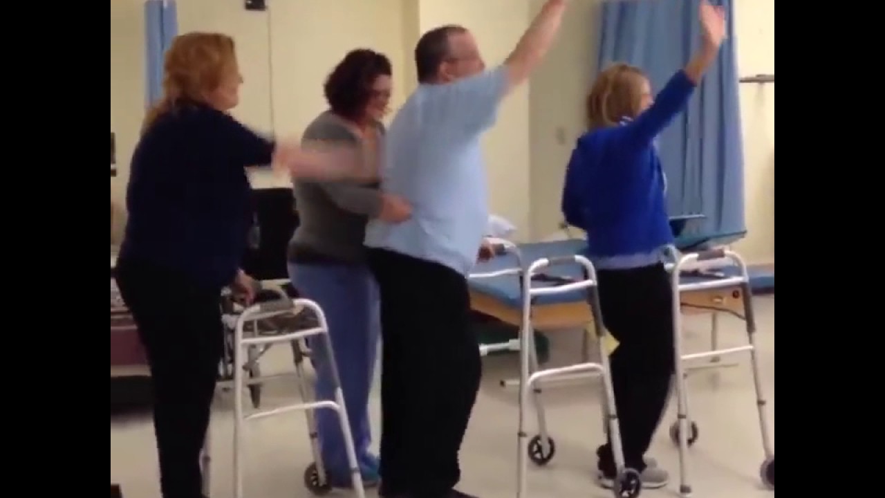 Nurses Create Dance Routine With Recovering Stroke Patient - YouTube