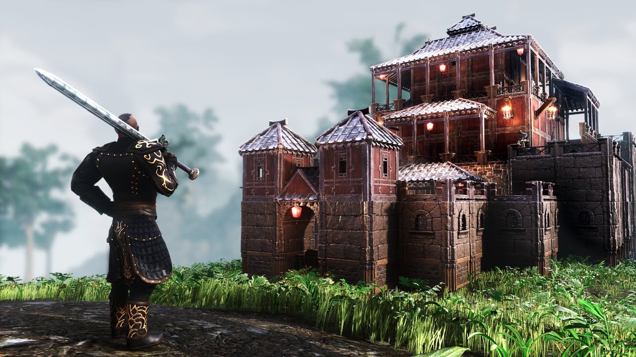 MINI JUNGLE CASTLE! Conan Exiles - Build Guide (No Mods) - YouTube