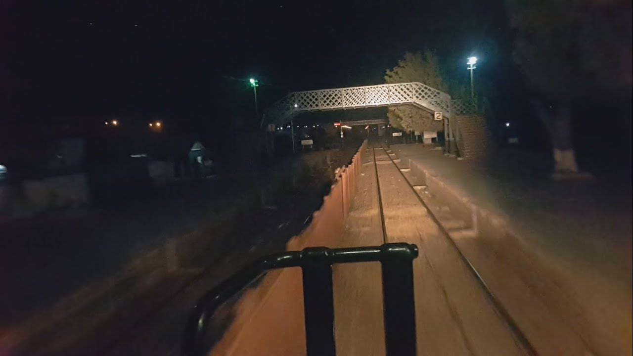 GE Locomotive ES43ACi || Night Cab Ride || Freight Train || Faisalabad ...