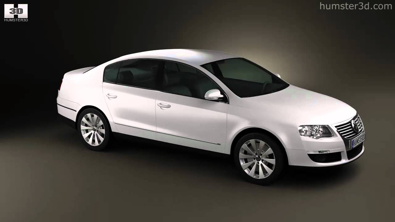 Volkswagen Passat B6 2005 by 3D model store Humster3D.com - YouTube