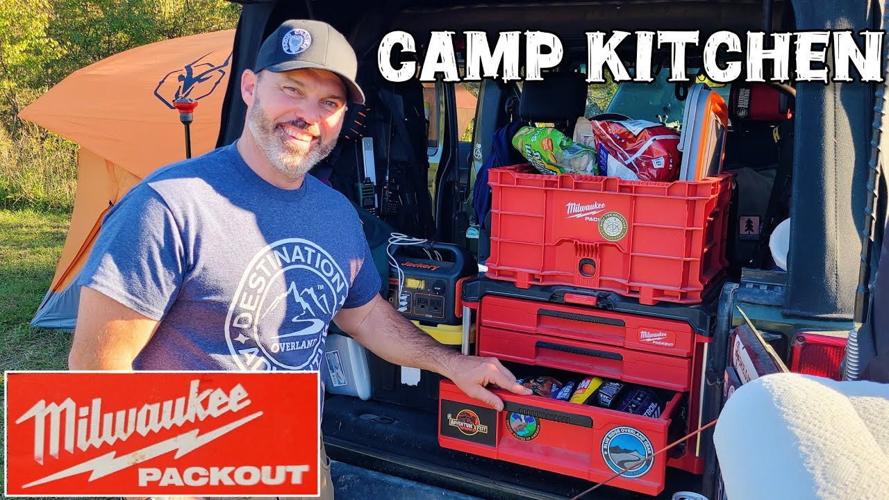 Milwaukee PACKOUT • CAMP KITCHEN | Jeep Wrangler JKU 2008 - YouTube