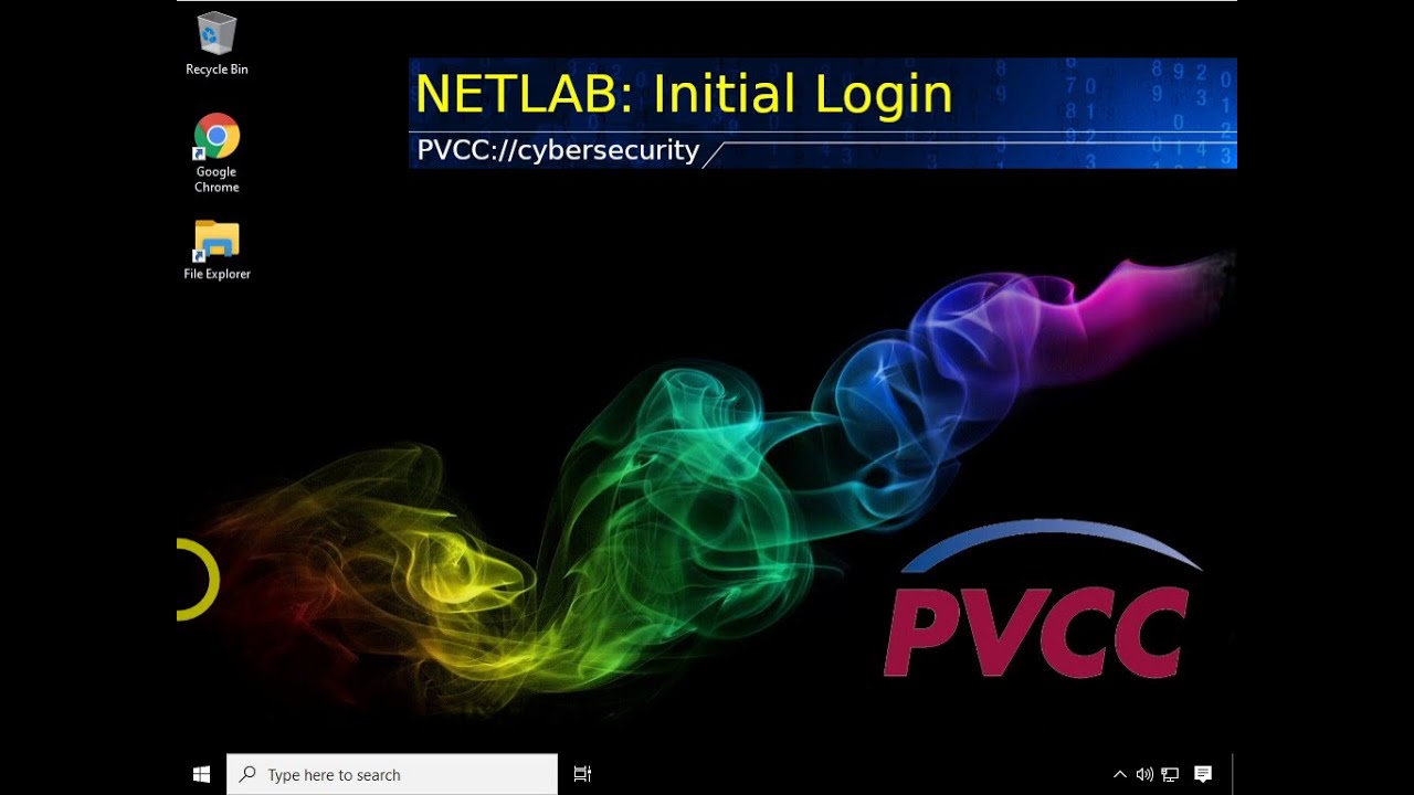 [PVCC] NETLAB: Initial Login - YouTube
