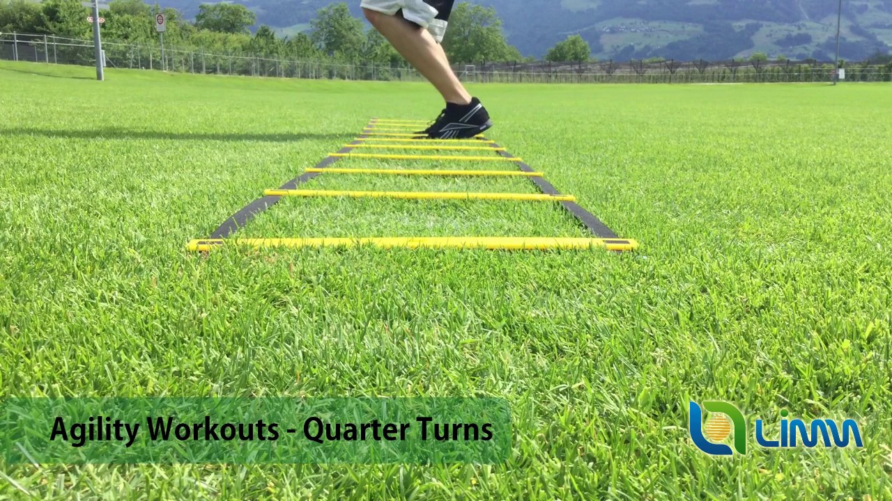 Agility Ladder Drills: Quarter Turns - YouTube