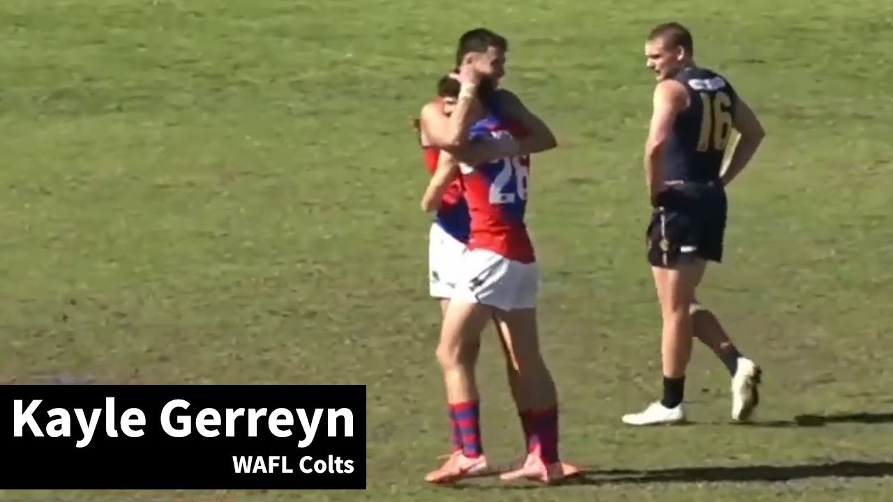 Kayle Gerreyn - BOG Performance - WAFL Colts Round 19 - YouTube