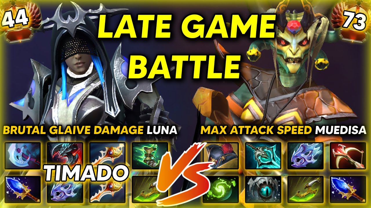 INTENSE LATE GAME BATTLE | Brutal Glaive Damage Timado Luna Vs. Max ...