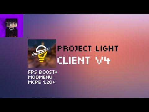 Project Light Client V4 For MCPE 1.20+ | ArmorHUD, Fps Counter, Custom ...