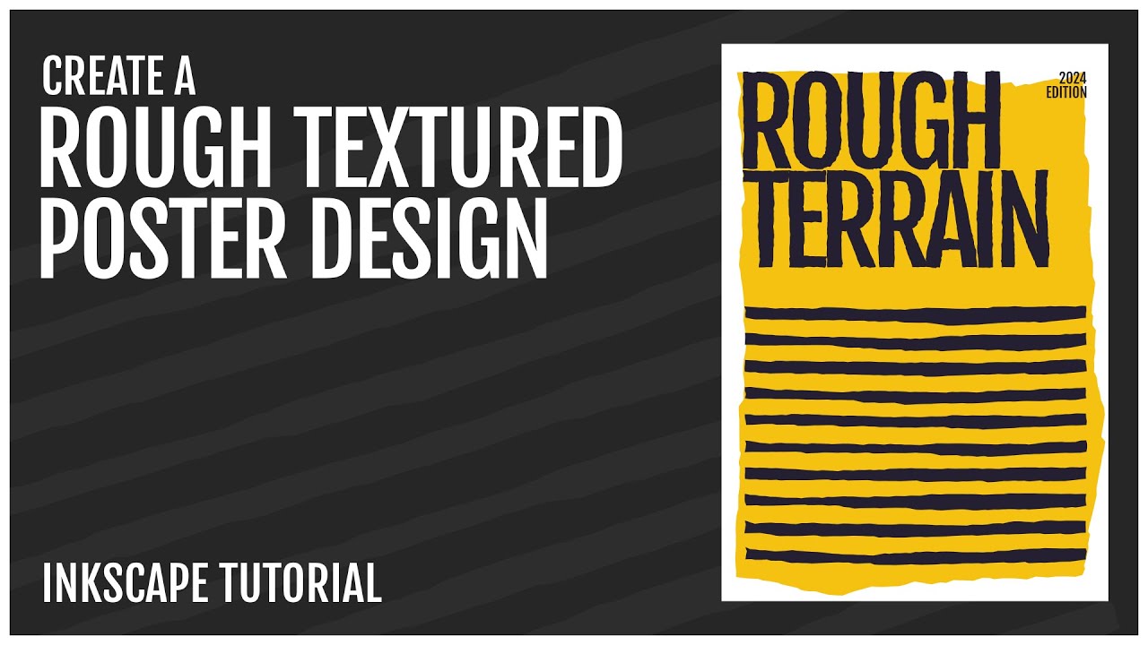 Rough Textured Poster Design Tutorial in Inkscape - YouTube