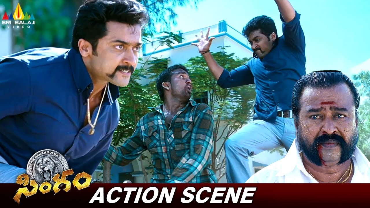 Suriya's Most Powerful Action Scene | Singam | Telugu Movie Action ...