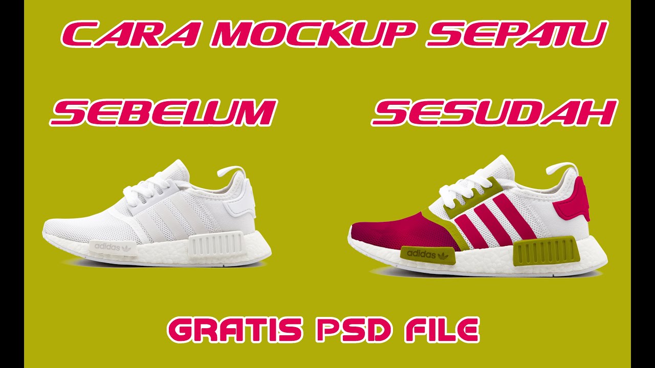 CARA MEMBUAT MOCKUP SEPATU DI PHOTOSHOP - YouTube