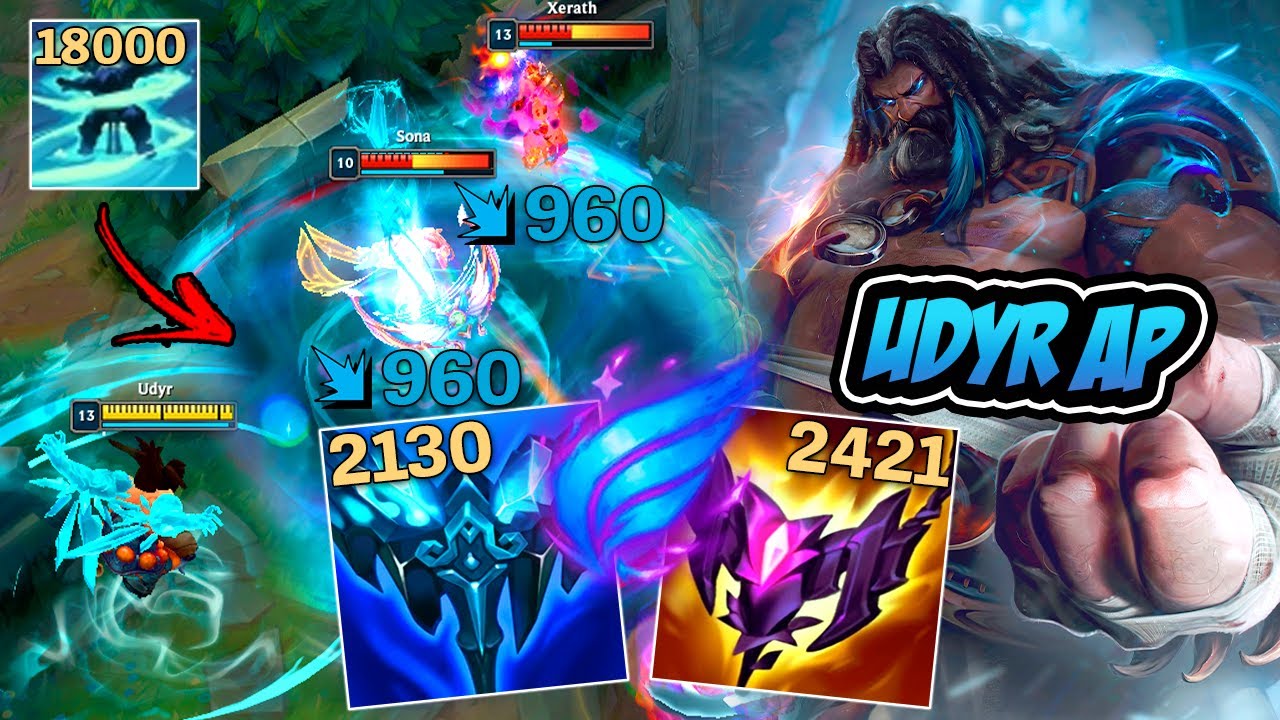 UDYR AP DA MUITO DANO COM ESSA BUILD *op demais* - LEAGUE OF LEGENDS ...