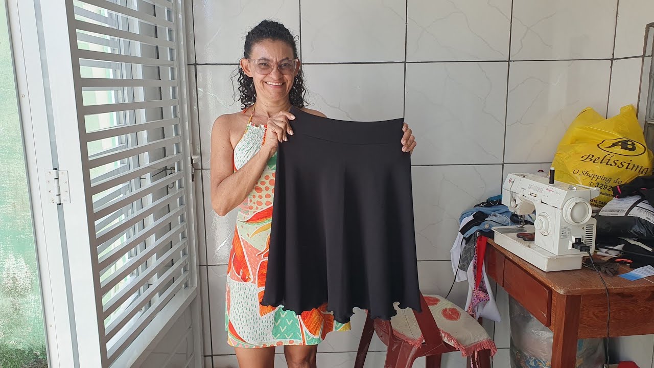 COMO CORTAR E COSTURAR UMA SAIA REVERSA PASSO A PASSO ! - YouTube