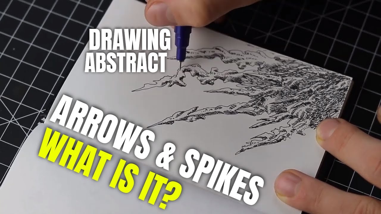 Drawing Abstract Arrows & Spikes | Whats It Look Like? - YouTube
