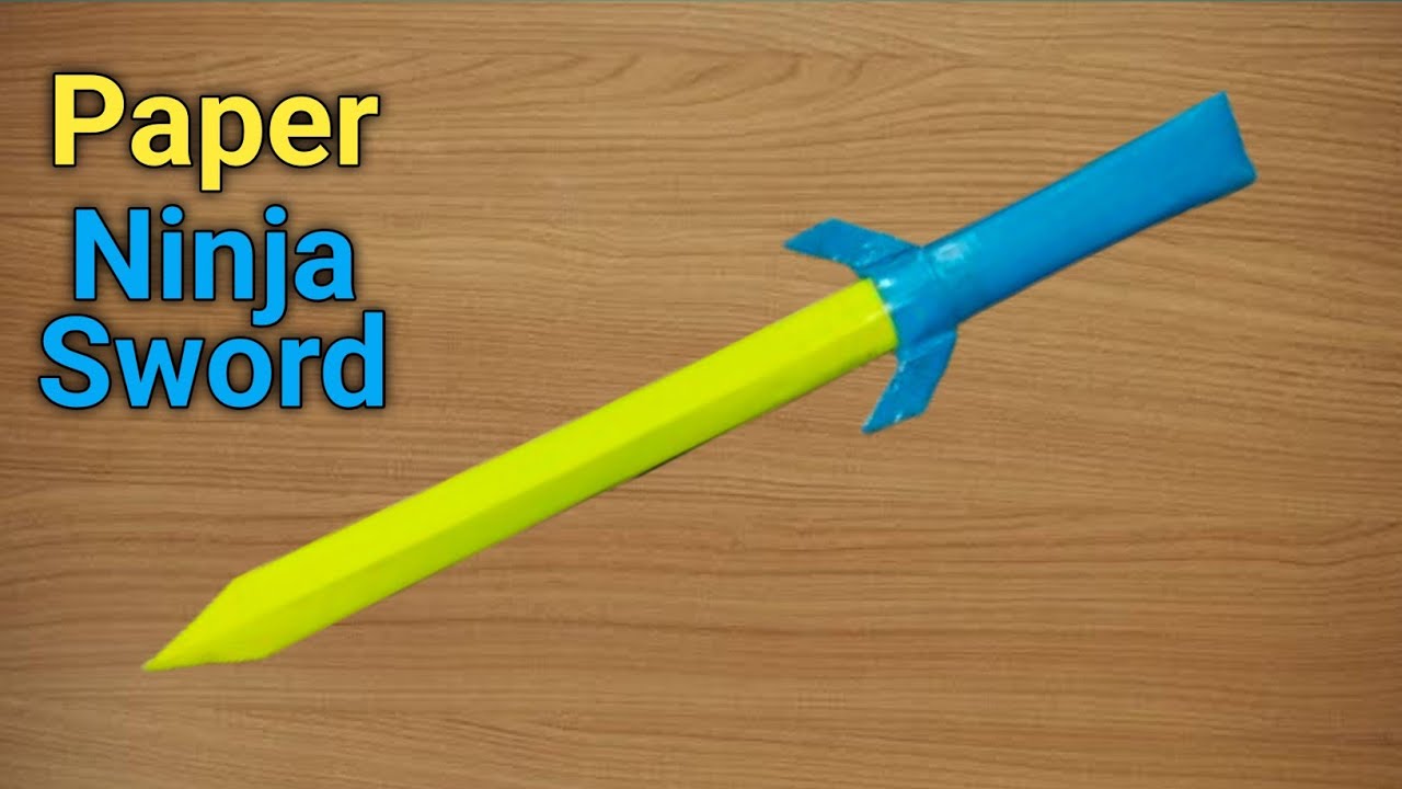 How to make a Paper Sword || Ninja Sword || Ninja Weapon || Ninja Paper ...
